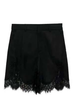 Monse Tailored Lace Short - Black