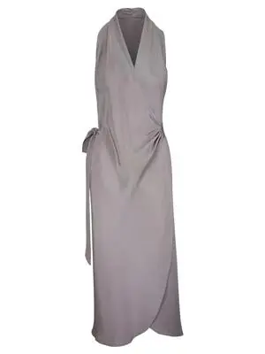 PETER COHEN Wrap Dress - Grey
