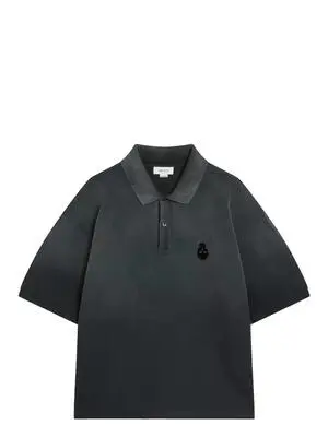 Alexander McQueen Cotton Polo Shirt - Black