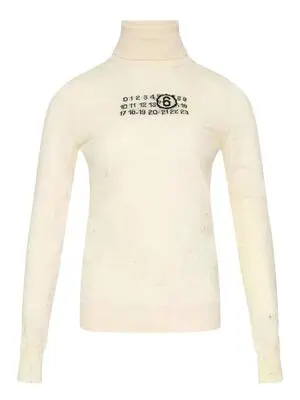 MAISON MARGIELA Numbers-motif Sweater - Neutrals