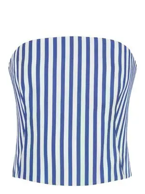 Rosie Assoulin Venus Strapless Top - Blue