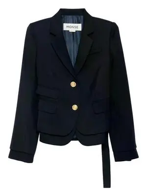 Monse Layered Blazer - Blue