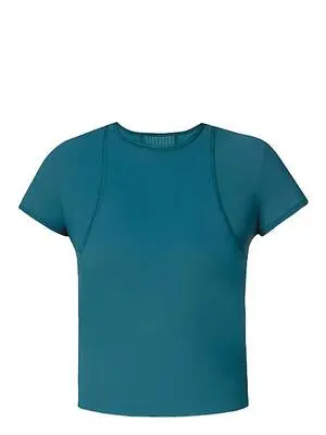 Sweaty Betty Stretch-woven T-shirt - Cabin Blue