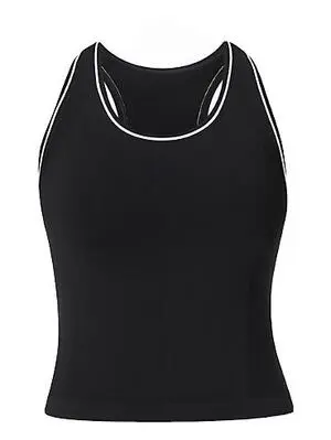 Sweaty Betty Athlete Crop Seamless Gym Vest Top - Black