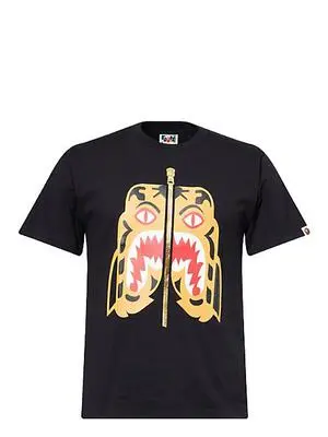 A BATHING APE Colors Tiger Cotton-jersey T-shirt - Black