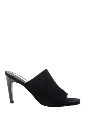 TOTEME 90mm Velour Mules - Black