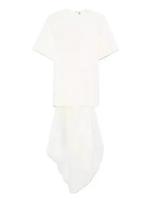 TOTEME Paneled T-shirt Dress - Neutrals