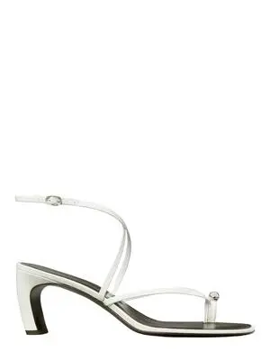 Tory Burch 65mm Pierced Strappy Sandals - White