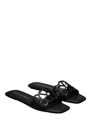 STUART WEITZMAN Jasmine Slide Sandals - Black