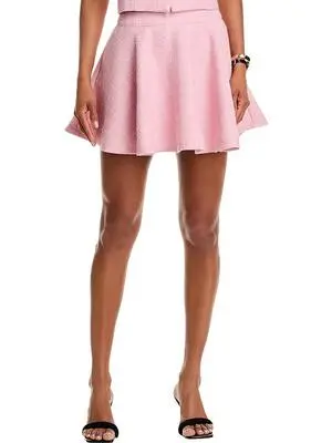 Aqua Tweed Flippy Mini Skirt - Pink