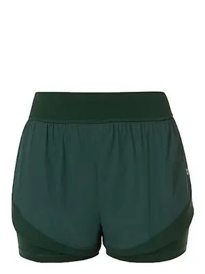 Sweaty Betty Tempo Run High-rise Stretch-woven Shorts - Cedar Green
