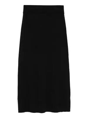 TOTÊME Knitted Straight Skirt - Black
