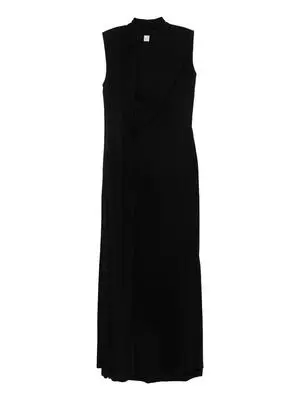 TOTEME Overlapped Scarf Dress - Black