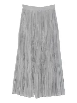 TOTEME Crinkled Plissé Skirt - Grey