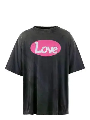 SAINT MXXXXXX Graphic-print T-shirt - Black