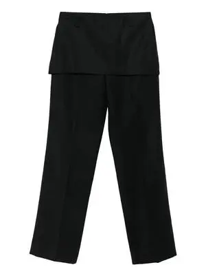 TOTÊME Layered Trousers - Black