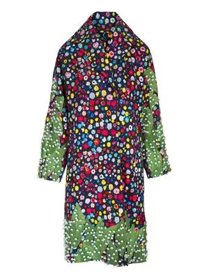 Libertine Floral-print Oversized Coat - Blue