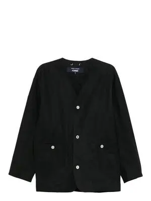 Comme Des Garçons V-neck Jacket - Black