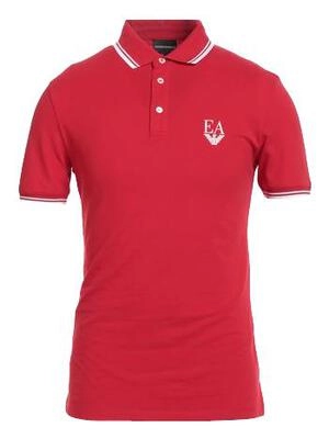 Emporio Armani Polo Shirt Size Cotton, Elastane - Red
