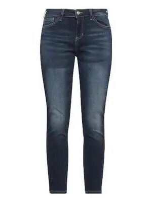 Guess Tapered Jeans With Crystal Embellishments - Blue
