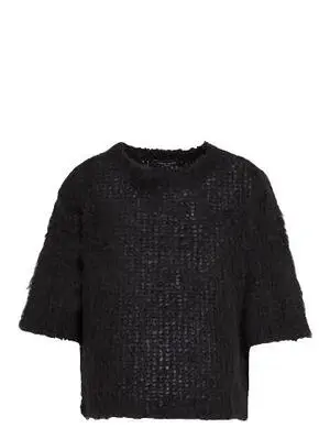 ROBERTO COLLINA Sweater In Baby Alpaca Wool Blend - Black