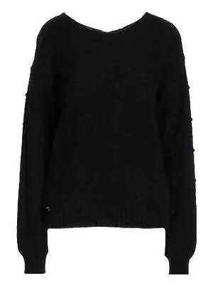 MANILA GRACE Knitted Sweater - Black