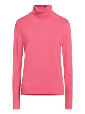 MANILA GRACE Turtleneck Viscose Top - Pink