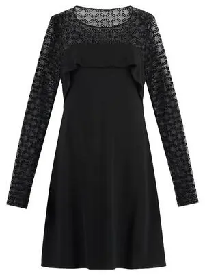 Givenchy Draped Jersey Dress - Black