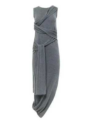 JW Anderson Draped Sleeveless Dress - Grey