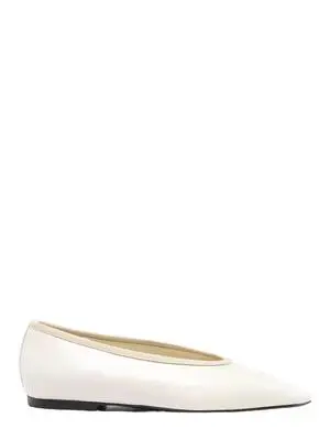 TOTEME Crocodile-embossed Ballet Flats - Neutrals