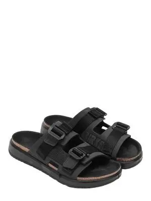 BIRKENSTOCK Leather And Textile Slipper - Black