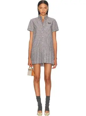 Miu Miu Mini Dress Bordeaux