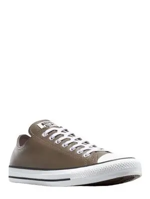 CONVERSE Chuck Taylor All Star Leather Low Top Sneaker Classic Taupe/ White/ Black