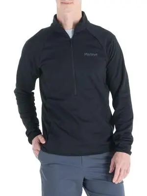 MARMOT Leconte Half Zip Fleece Pullover - Black