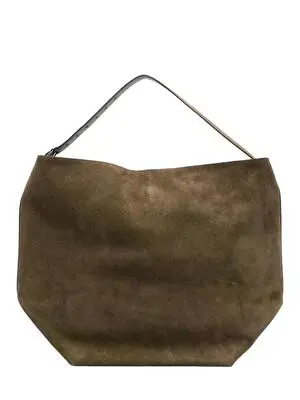 TOTEME Suede Shoulder Bag - Green