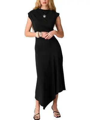 NEXT Asymmetric Sleeveless Dress - Black