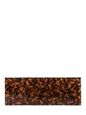 Jeffrey Campbell Faux Leather Clutch - Tortoise
