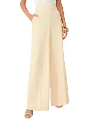 FRIENDS LIKE THESE Wide-leg Trousers - Cream