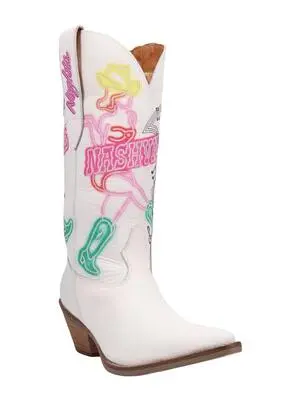 DINGO Nashville Nights Western Boot - White
