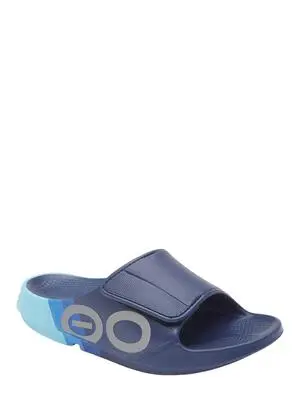 OOFOS Ooahh Sport Flex Limited Slide Sandal - Sky Rally
