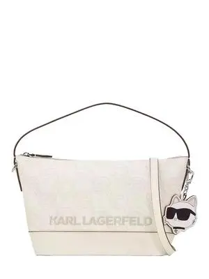 Karl Lagerfeld Ikon Crossbody Bag - 1ud Off White Nft All Over Print