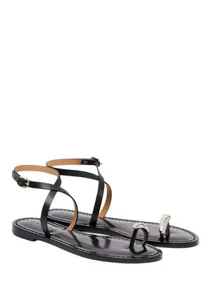 AMANU Kigali Embellished Leather Sandals