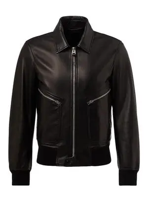 TOM FORD Leather Jacket - Black