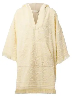 Zimmermann Coco Hooded Cotton Terry Minidress - Yellow