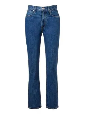 SLVRLAKE Virginia Slim High-rise Straight Jeans - Blue