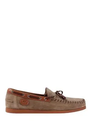 Valentino Garavani Palm Avenue Suede Boat Shoes - Brown