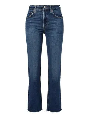 AGOLDE Valen Mid-rise Straight Jeans - Blue