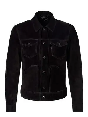 TOM FORD Suede Field Jacket - Black