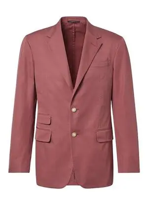Dunhill Cavendish Cotton Blazer Red