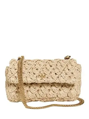 TORY BURCH Kira Crochet Mini Flap Bag